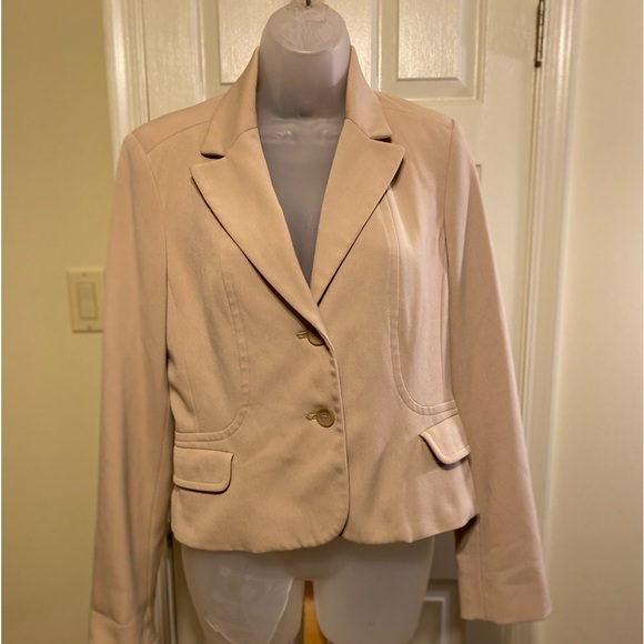 Rafaella | Jackets & Coats | Rafaella Womans Tan Dress Blazer Size P ...